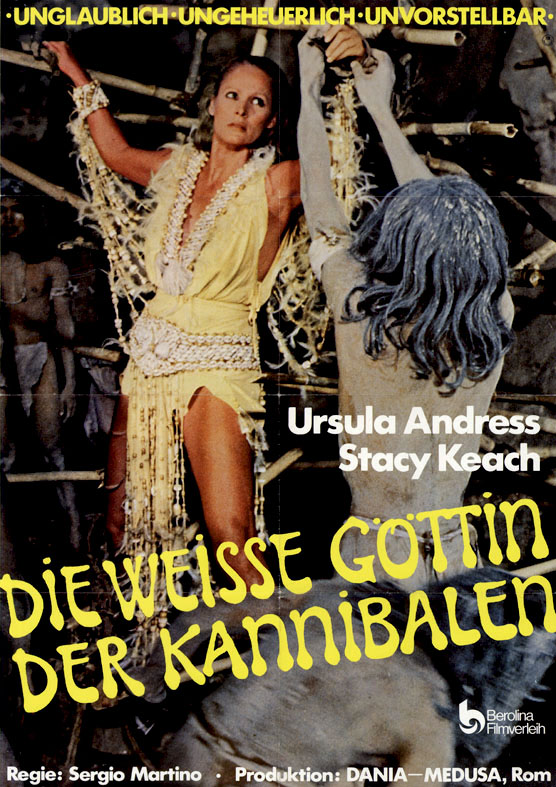 Die weisse Göttin der Kannibalen ORIGINAL A1 Kinoplakat Ursula Andress ... Die weisse Göttin der Kannibalen ORIGINAL A1 Kinoplakat Ursula Andress ...